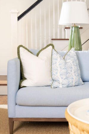Our Blue & Green Living Room Design / Turquoise & Teale